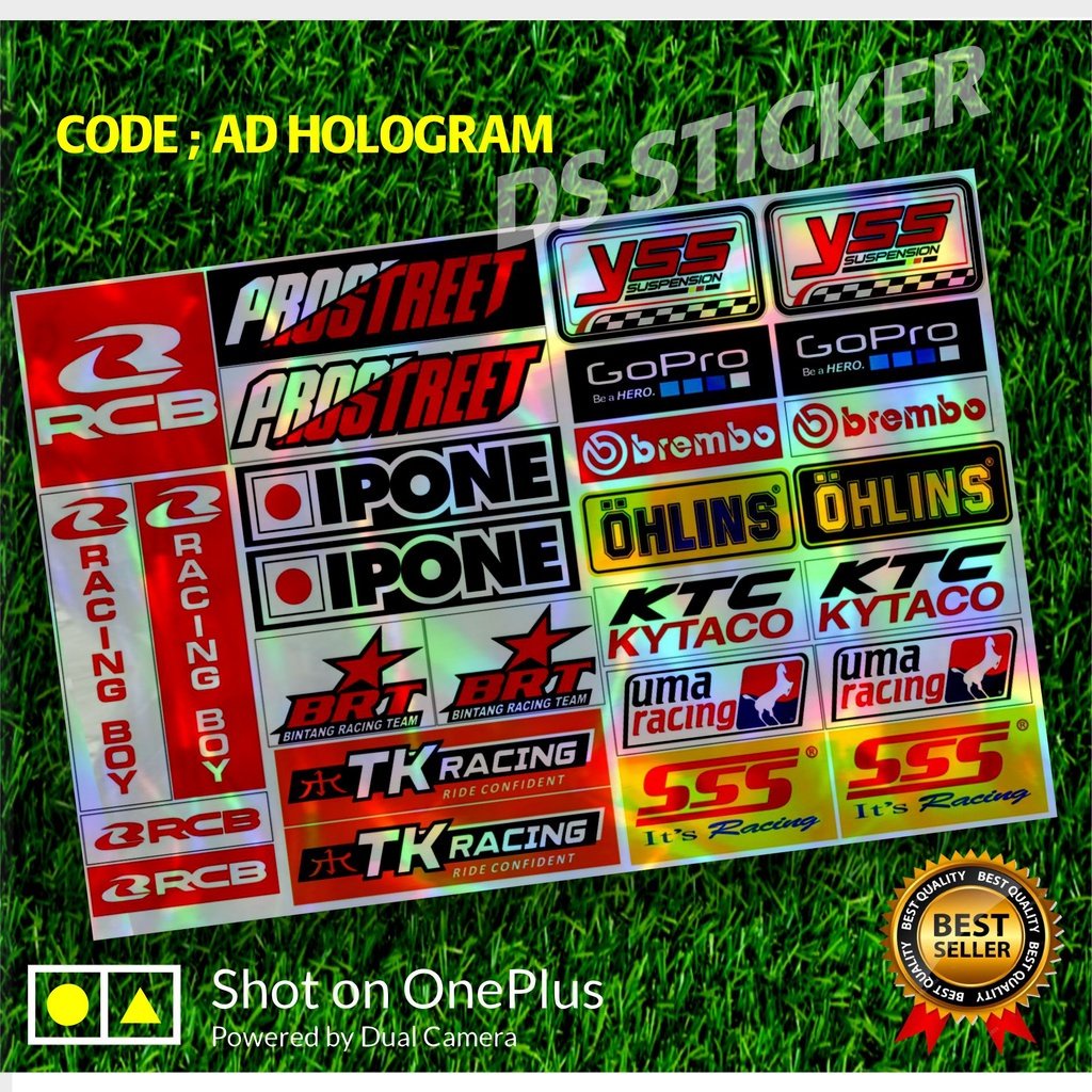 Jual AD Sticker Pack Sponsor Racing Stiker Sponsor Variasi Motor ...