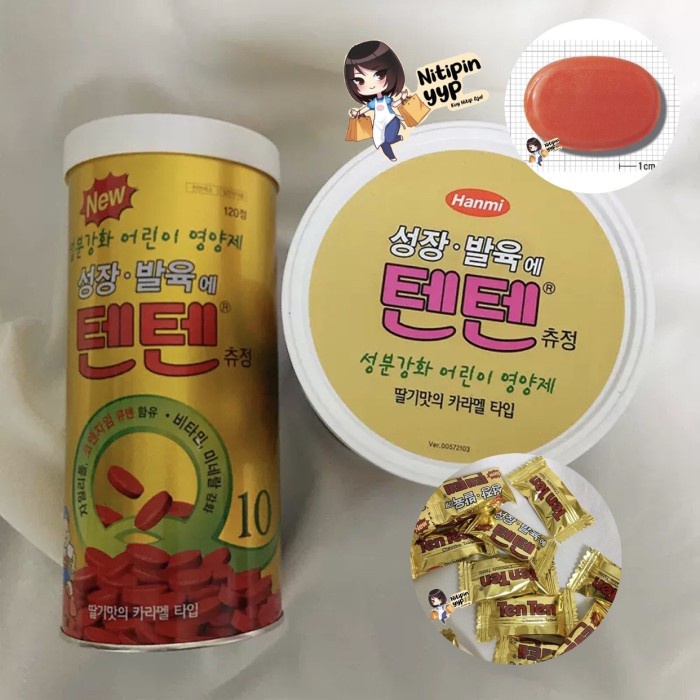 Jual ORIGINAL Korean TENTEN Chewable Vitamin Candy - Permen ...