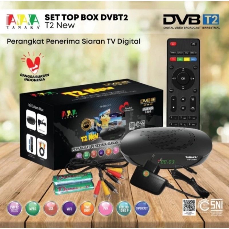Jual SET TOP BOX T2 NEW TANAKA DVB-T2 UNTUK MENANGKAP SIARAN DIGITAL ...
