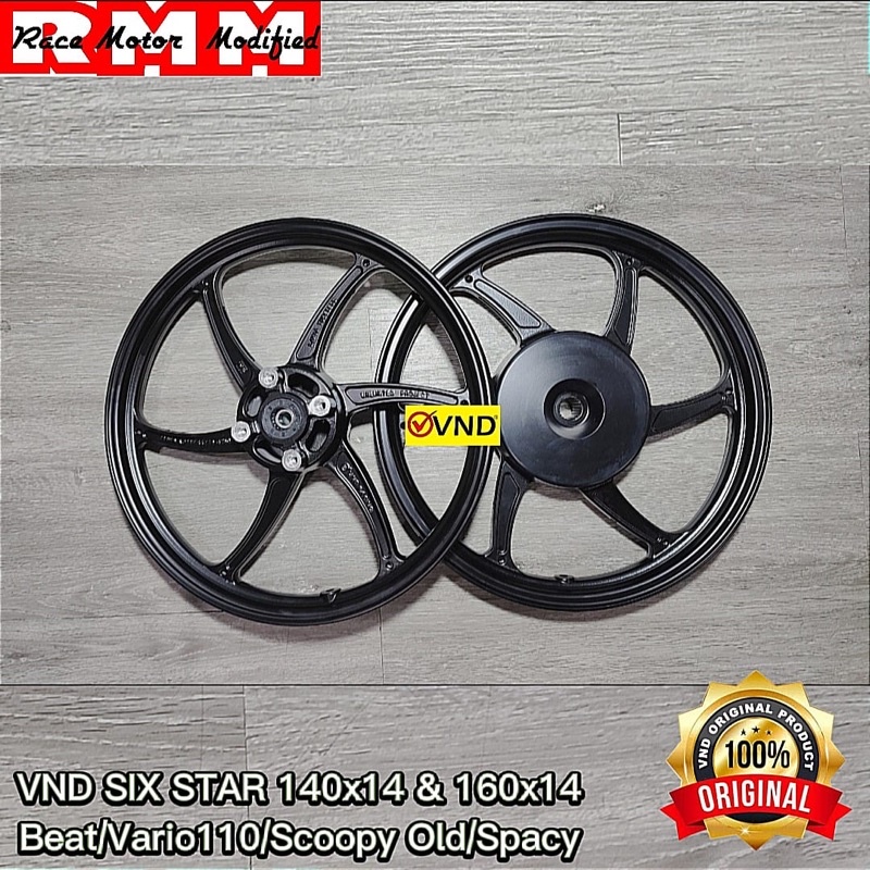 Jual Velg racing VND six star vario 125 vario 150 beat mio sporty new scoopy fazzio mio m3 ...