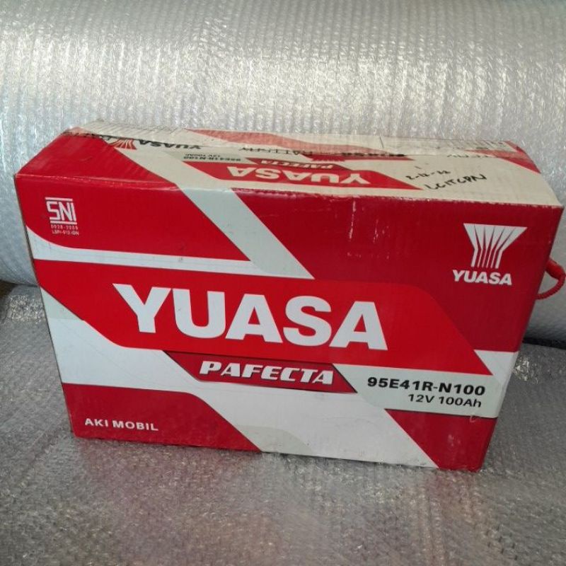 Jual Aki Mobil Yuasa N100 Pafecta Aki Basah 95E41R 12V 100Ah | Shopee Indonesia