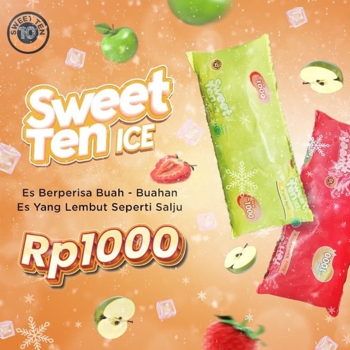 Jual 50ml x 10 pcs Sweet Ten Ice / Ice Bantal | Shopee Indonesia