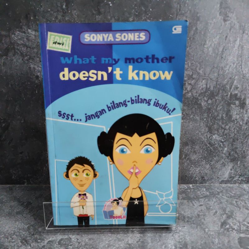 Jual Buku / Novel What my mother doesnt know, sonya sones, Teenliit ...