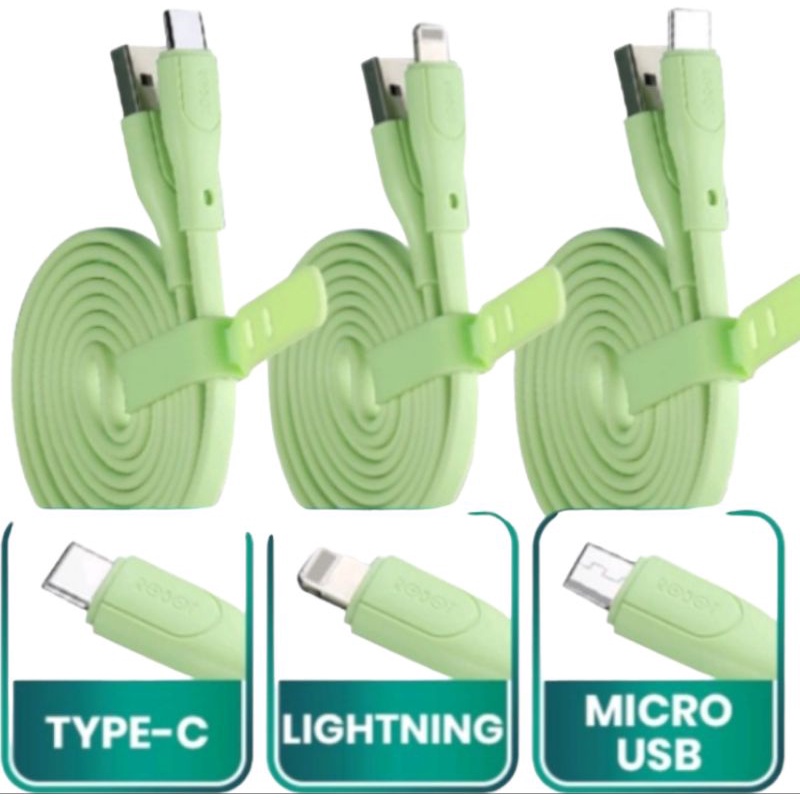 Jual Kabel Data Micro Usb Robot RGM100 Color Full Original | Shopee ...