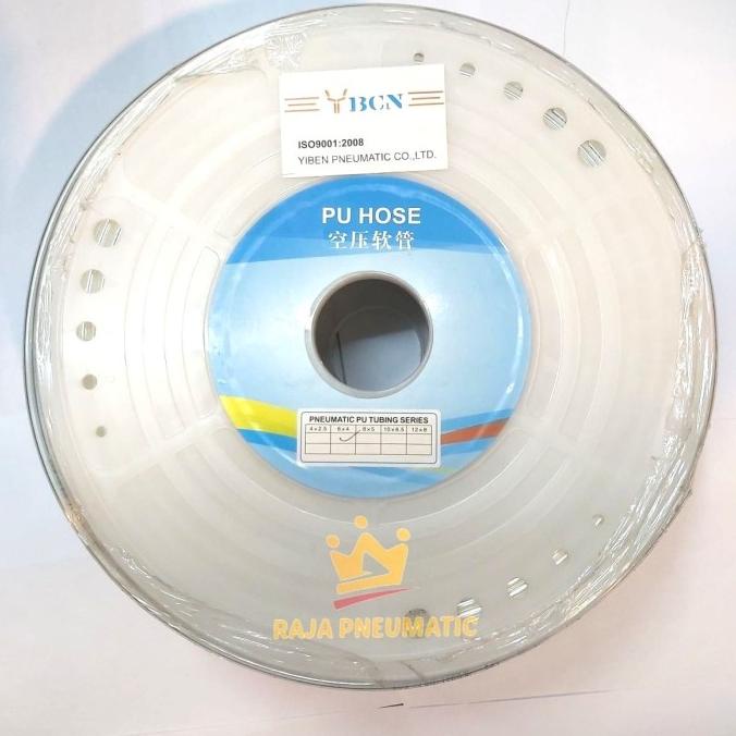 Jual Selang Angin Pneumatic Od 6Mm Id 4Mm 1 Roll 200M Bahan Pu Bening | Shopee Indonesia