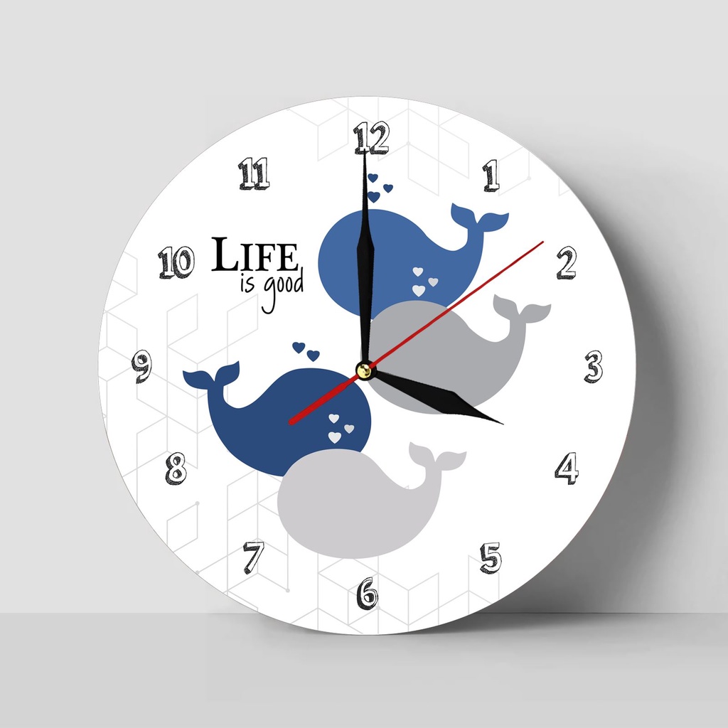 Jual Jam dinding diy kartun paus | Shopee Indonesia