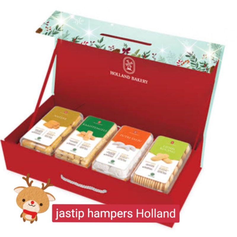 Jual JASTIP HAMPERS NATAL BOX KUE KERING HOLLAND BAKERY HARVEST MERRY ...