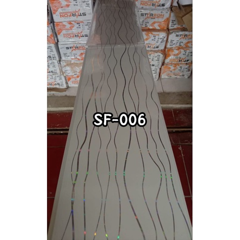 Jual Plafon PVC Starfon Motif Putih Garis Salur Gloss | Shopee Indonesia