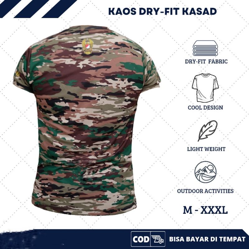 Jual KAOS LORENG TNI AD TERBARU KAOS LORENG TNI NKRI KAOS KASAD BAKAN DRY_FIT | Shopee Indonesia