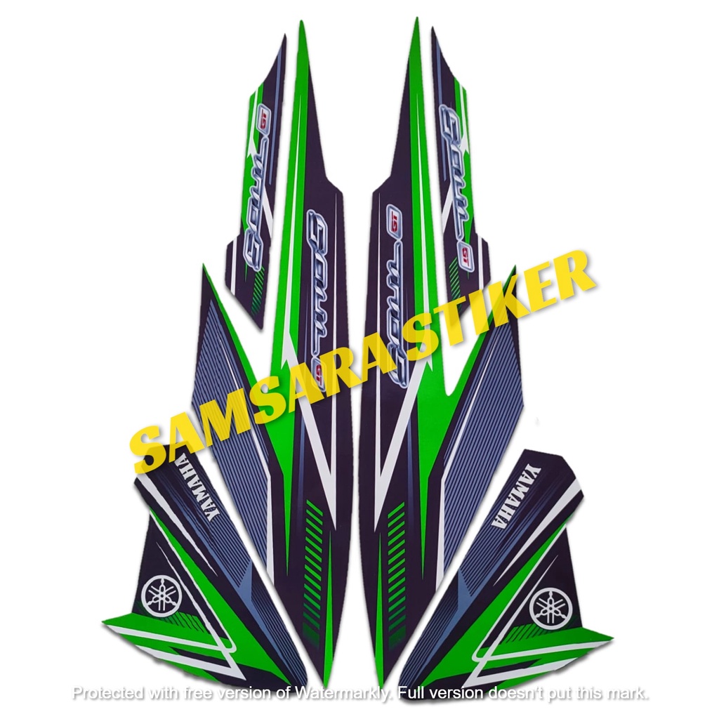 Jual Stiker Motor Yamaha Soul Gt Variasi Hijau | Shopee Indonesia