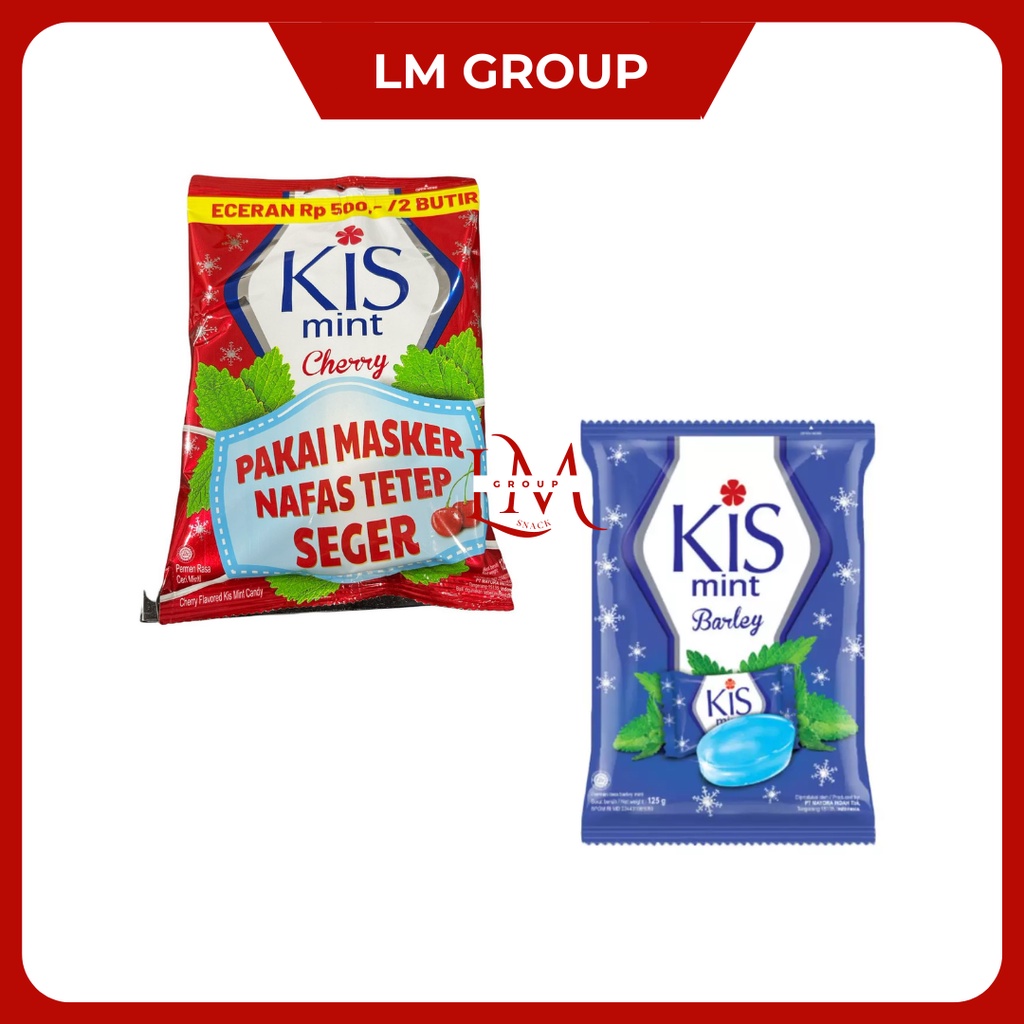Jual Permen Kis Cherry/Barley Mint 1 Bag Isi 50 Butir LM Snack Grosir | Shopee Indonesia