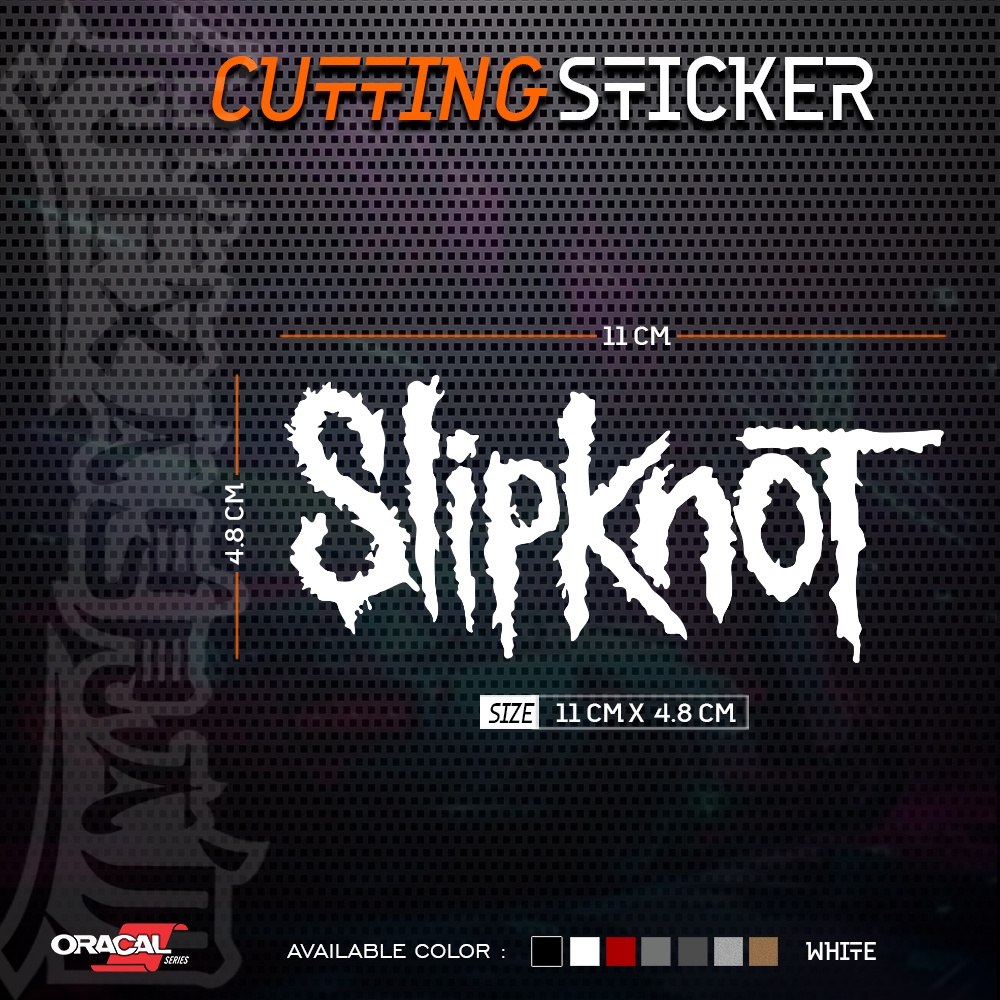 Jual Cutting Sticker Band Slipknot Text Logo | Stiker Cutting Tulisan ...