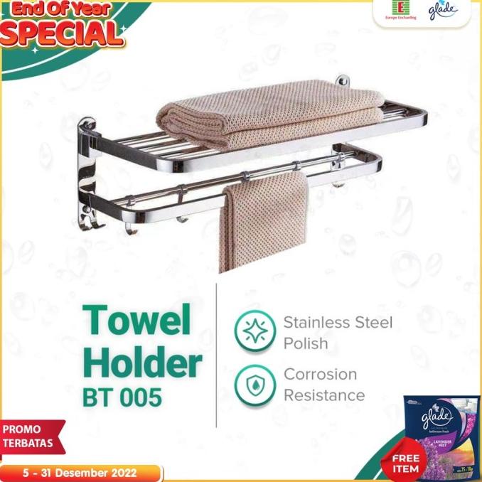 Jual Rak Handuk Stainless Steel 304 Europe Enchanting BT005 | Shopee ...