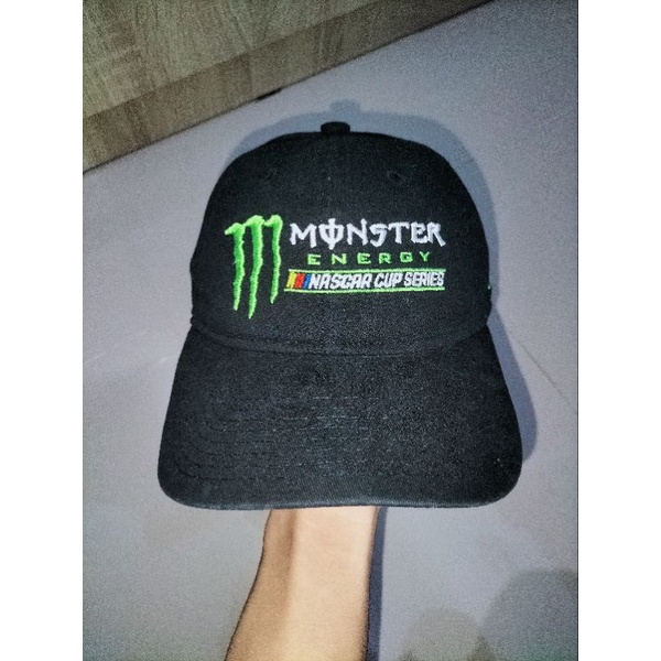 Jual topi newera x nascar x monster energy | Shopee Indonesia