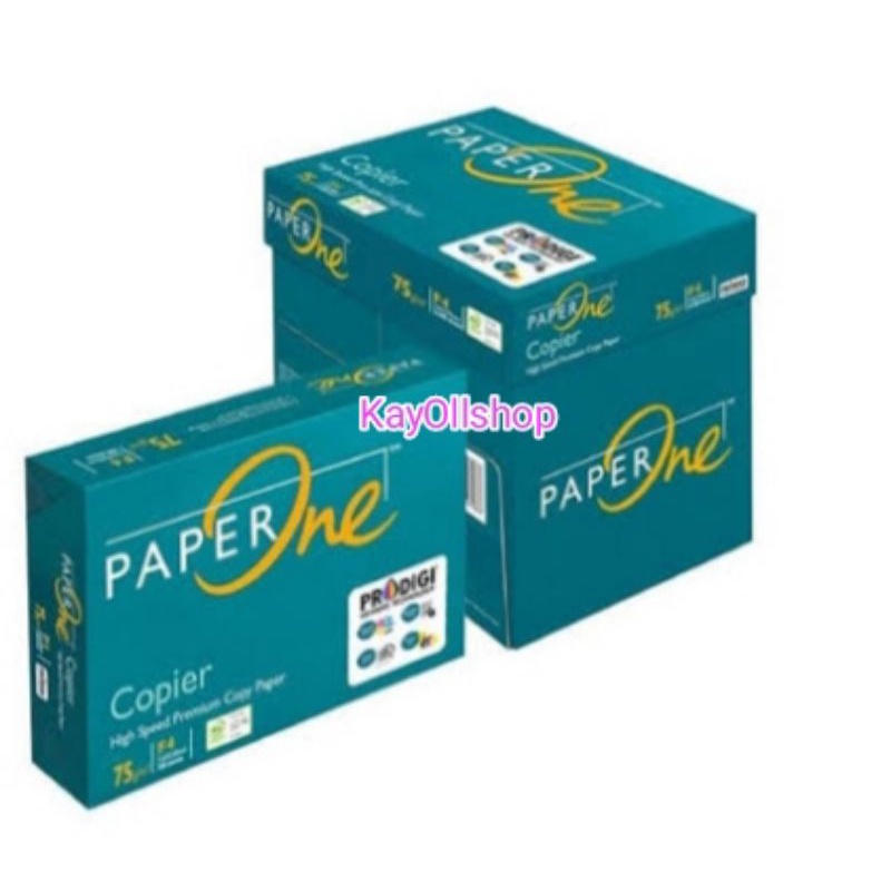 Jual Kertas HVS PAPER ONE F4 Copier 75 GR GSM Fotocopy Folio PO 1 DUS 5 ...