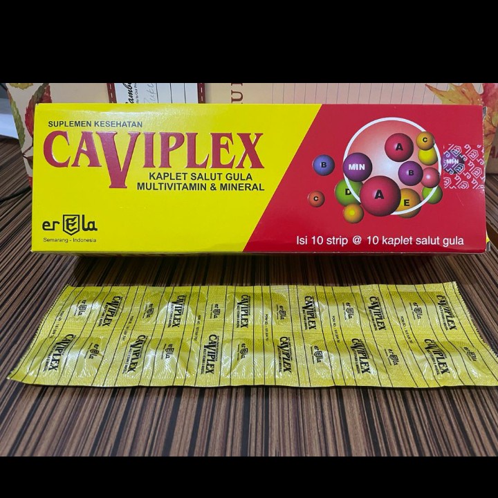 Jual CAVIPLEX MULTIVITAMIN & MINERAL STRIP ISI 10 TABLET, Erela ...