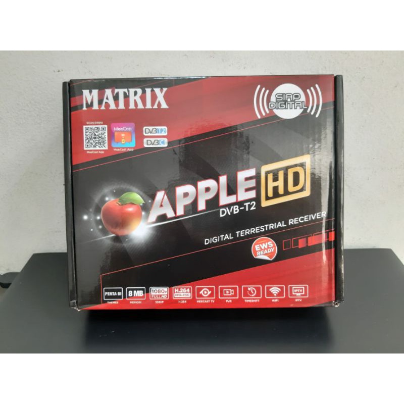 Jual Set top box Matrix merah STB Matrix Apple Matrik Apel Tv digital ...