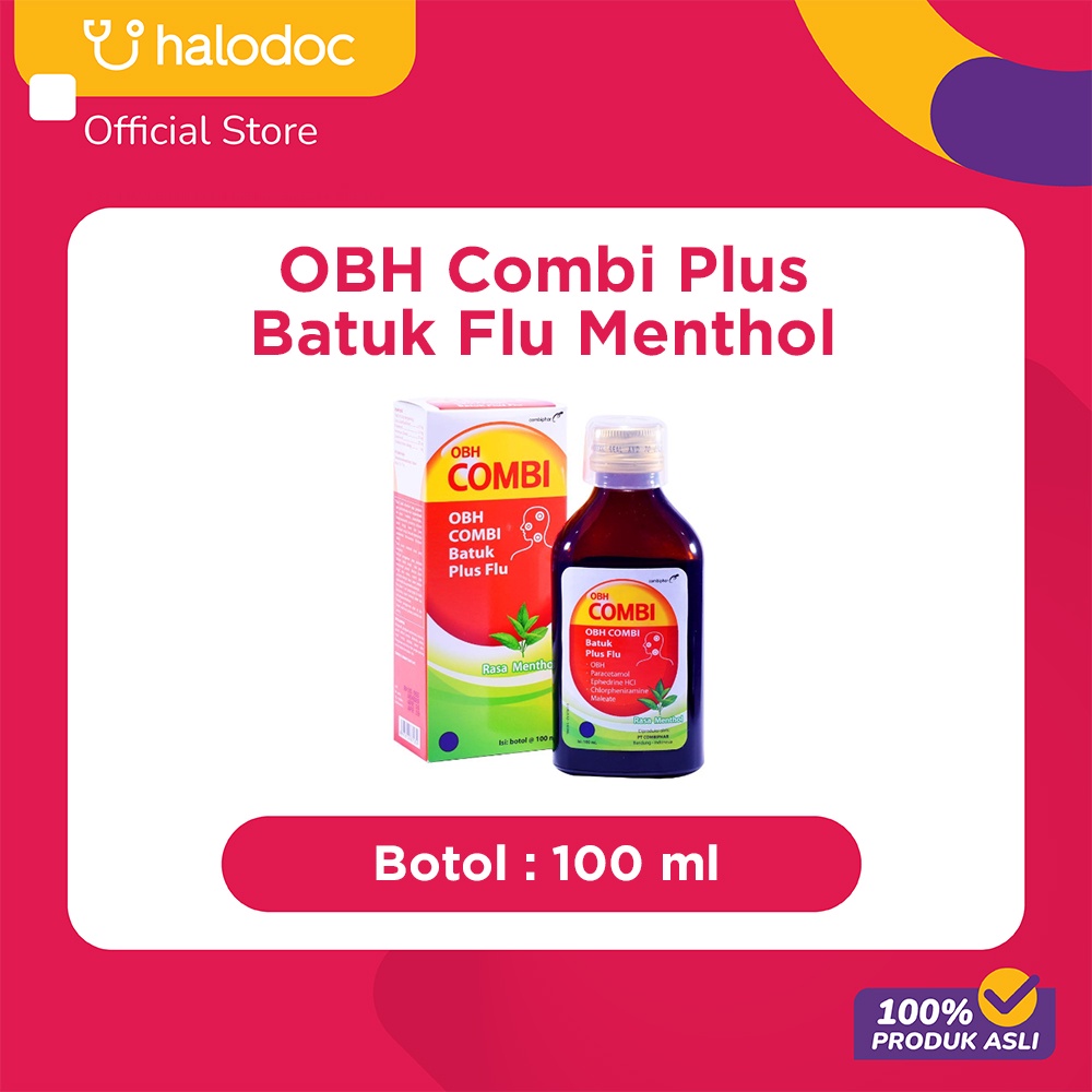 Jual OBH Combi Plus Batuk Flu Menthol 100 ml | Shopee Indonesia