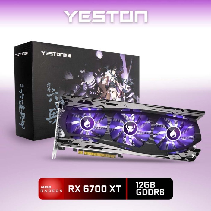 Jual VGA CARD / VGA AMD YESTON RX 6700 XT 12GB GDDR6 192bit | Shopee ...