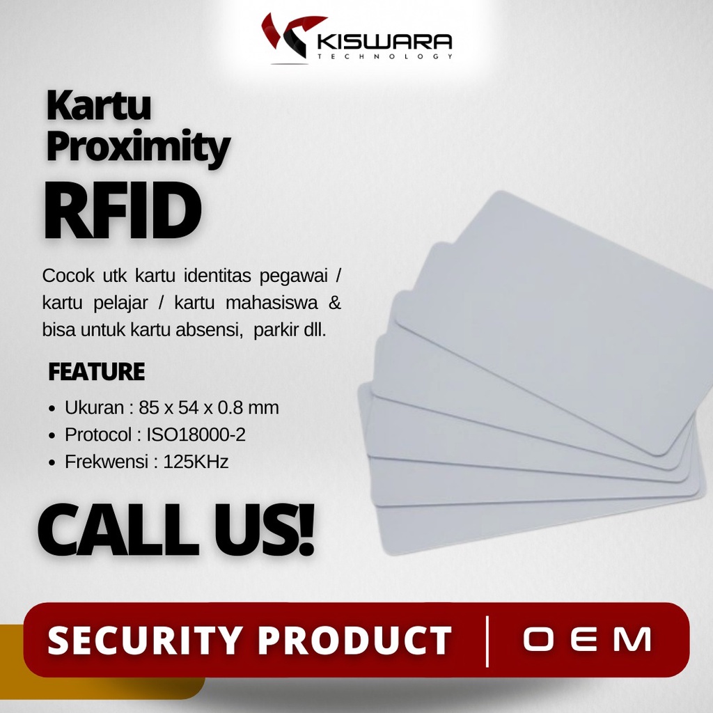 Jual Kartu RFID Proximity 125 Khz Card RFID Tag KiswaraBandung | Shopee ...