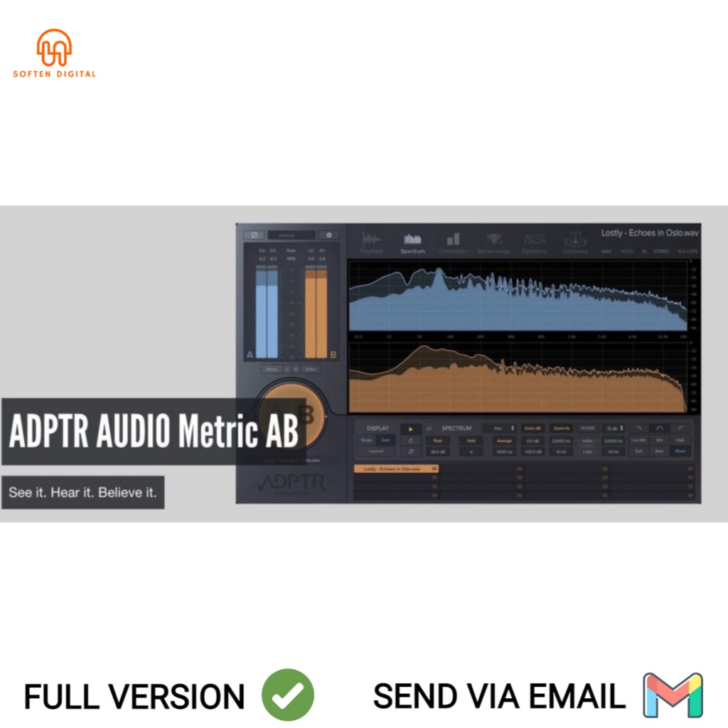Jual Plugin Alliance & ADPTR AUDIO - MetricAB VST Plugin enables you to ...