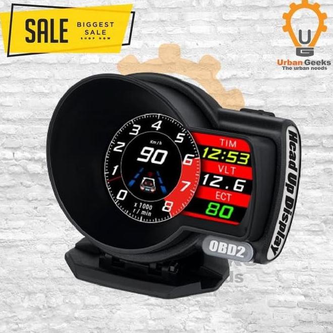 Jual Head Up Display Hud Obd2 Speedometer Digital Obd Ii F8 | Shopee ...