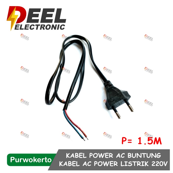 Jual KABEL POWER AC BUNTUNG KABEL AC 220V KABEL POWER LISTRIK BUNTUNG ...
