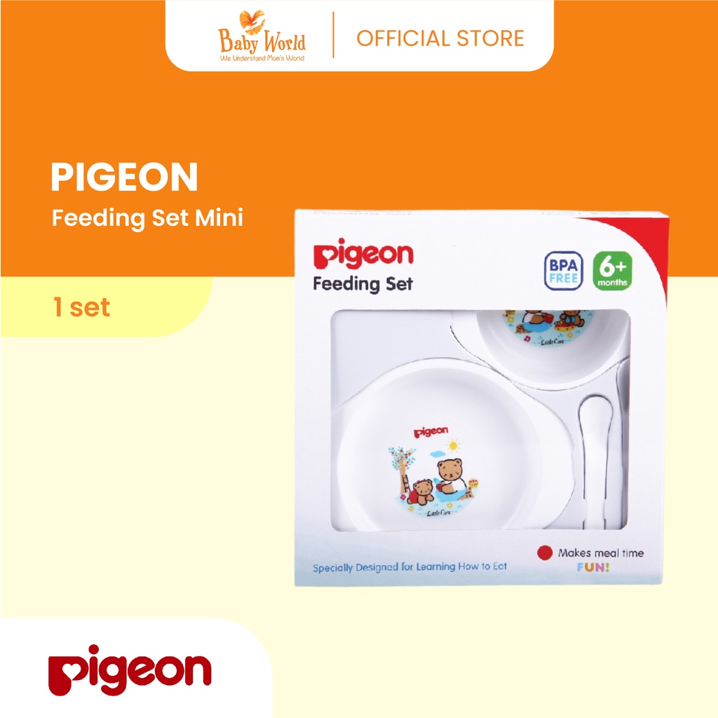 Jual PIGEON Set Peralatan Makan (Feeding Set Mini) | Shopee Indonesia