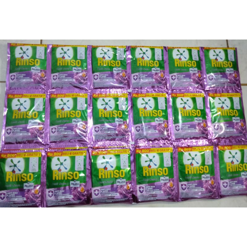 Jual Rinso cair renceng 18ml 12 sachet + 2 sachet (dapat 14 sachet ...