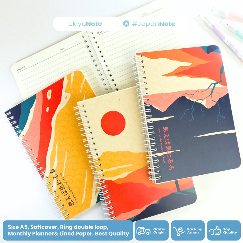 Jual NOTEBOOK A5 SOFTCOVER JILID SPIRAL RETRO SERIES | Shopee Indonesia