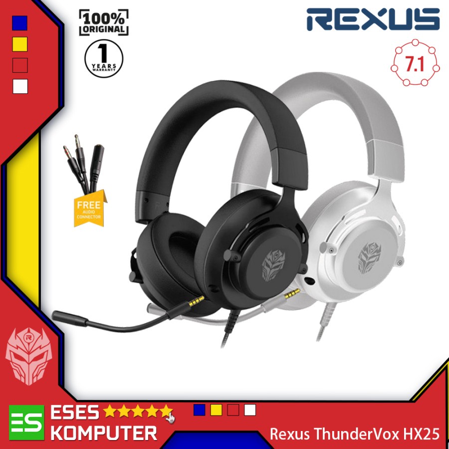 Jual Headset Rexus HX25 HX 25 ThunderVox Stream7.1 - Gaming - Garansi ...