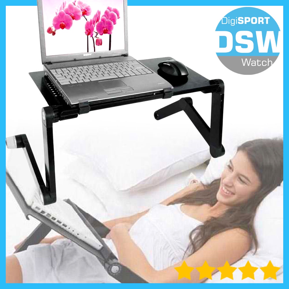 Jual Meja Laptop Kasur Tiduran Rebahan Lipat Portable Aluminium Alloy ...