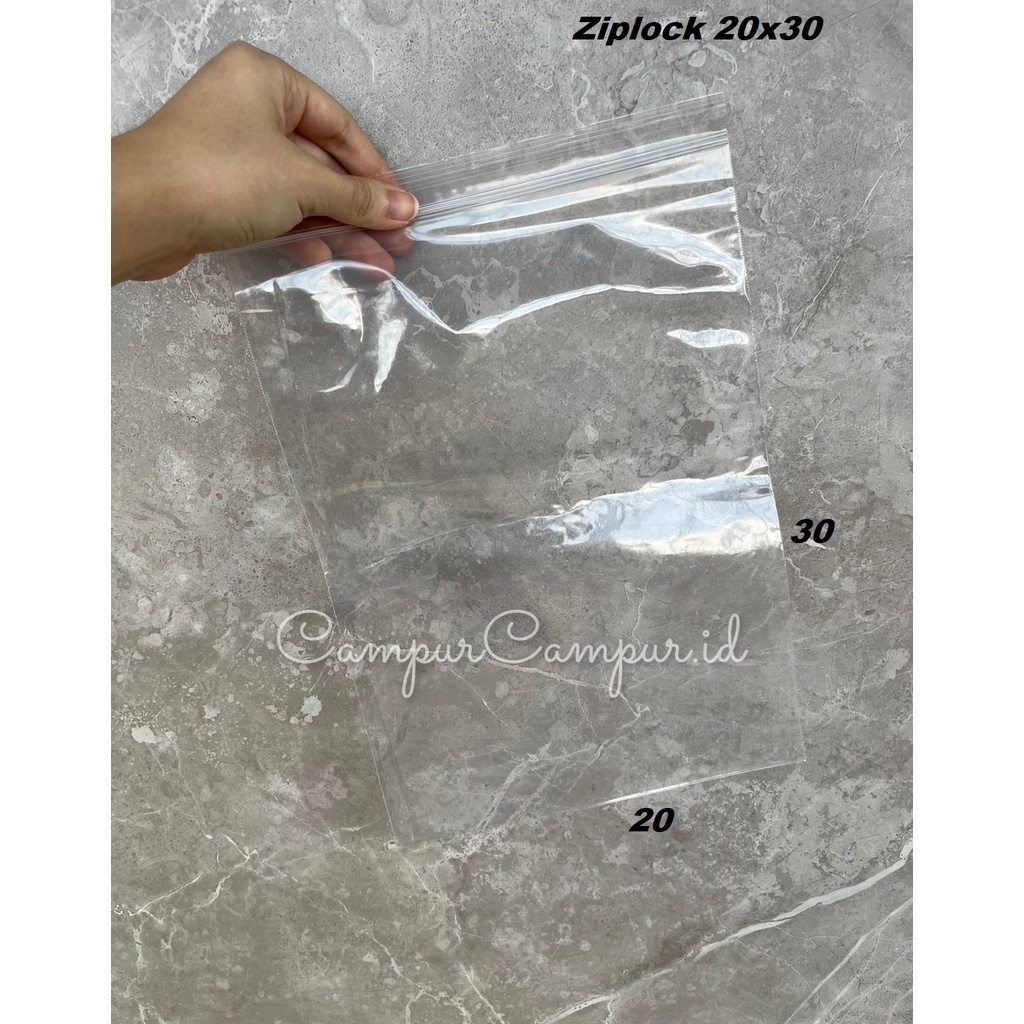 Jual Plastik Ziplock Bening 20x30 25x35 30x40 35x45 40x55 Plastik ...