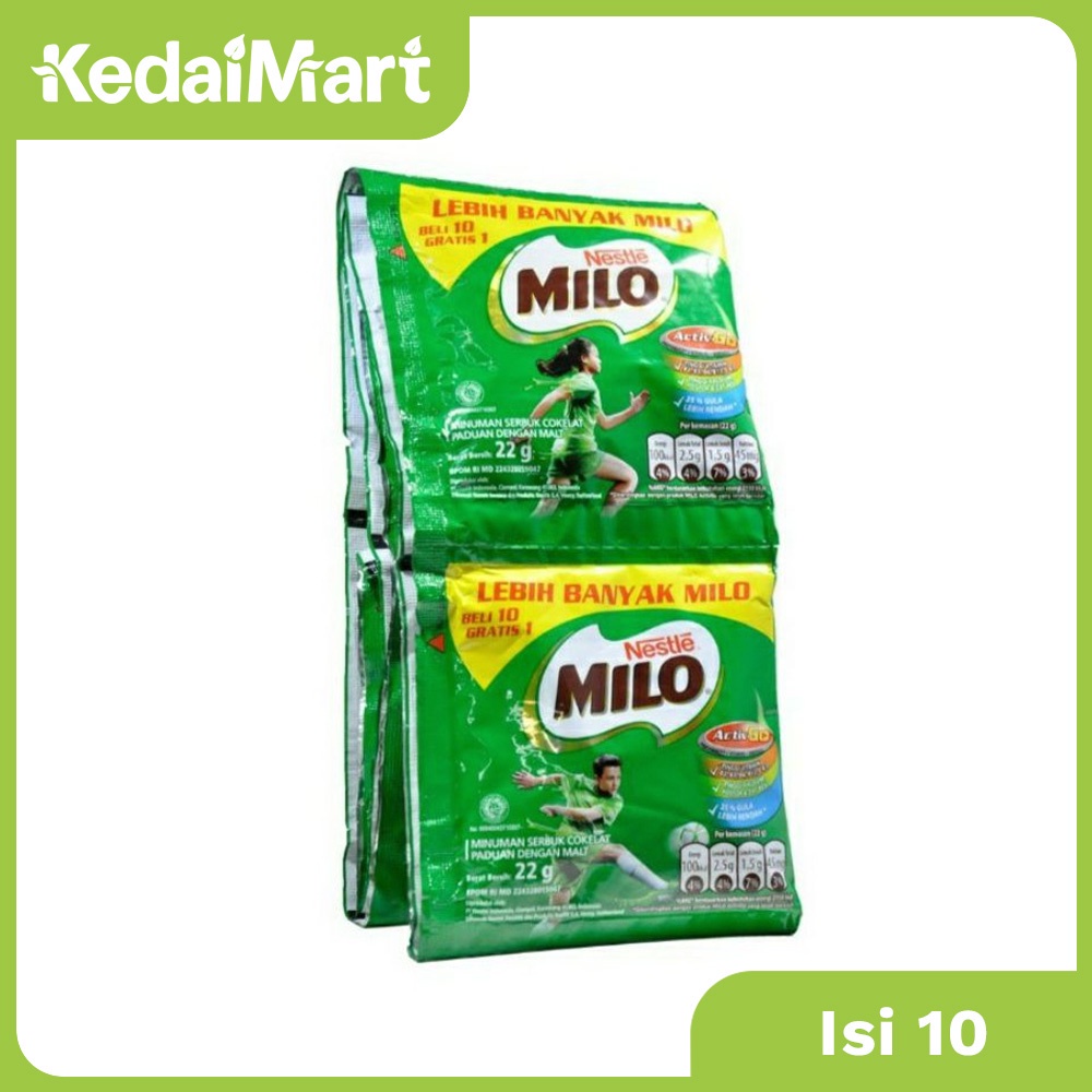 Jual Milo Active Go Renceng Isi 10 x 22 Gram | Shopee Indonesia