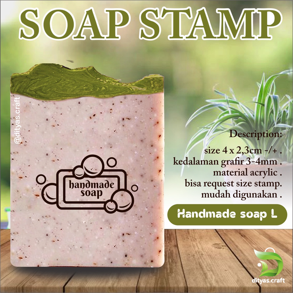 Jual soap stamp / stempel sabun / handmade soap code L | Shopee Indonesia