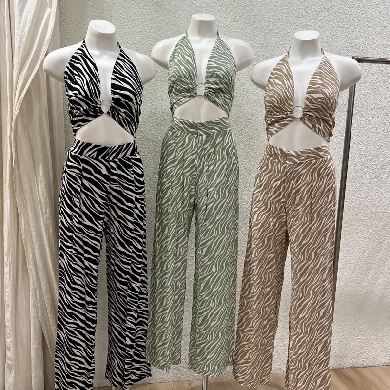 Jual FOXXY Caroline Zebra Zet / Set Pantai Set Beachwear Bikini ...
