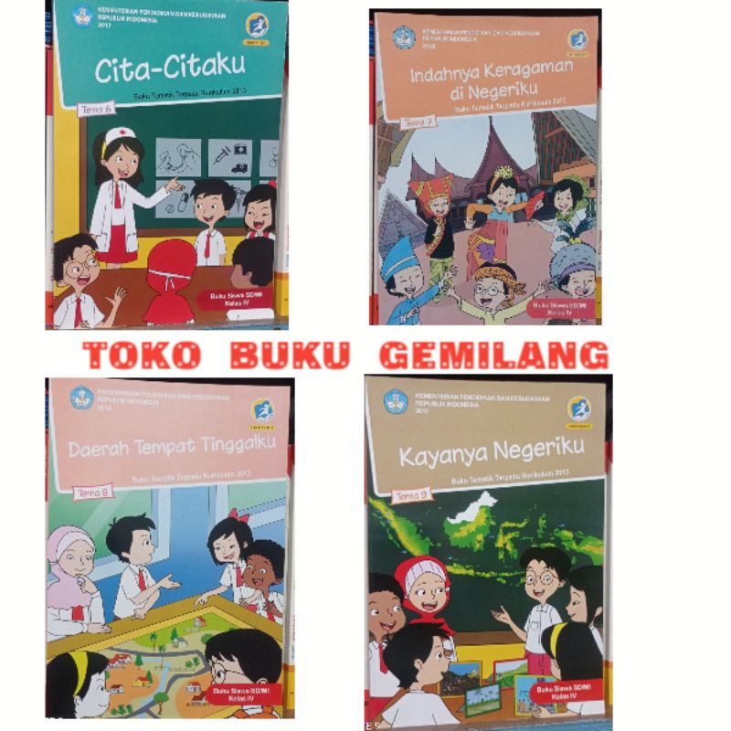 Jual BUKU TEMATIK UNTUK KELAS 4 SD/MI SEMESTER 2 TEMA 6,7,8,9 | Shopee Indonesia