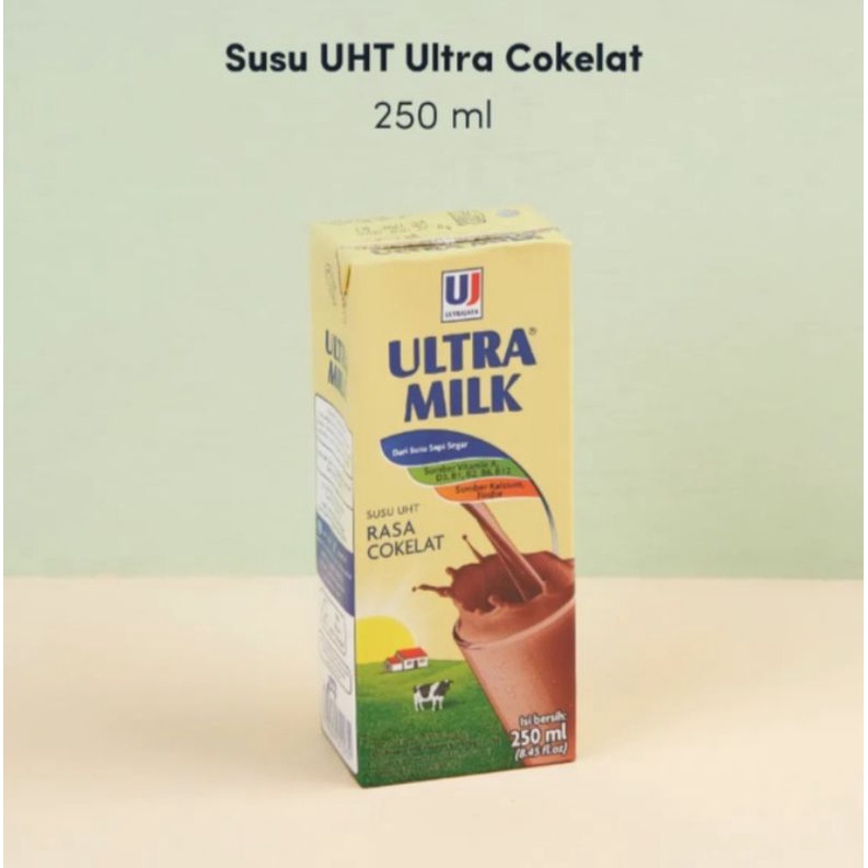 Jual Susu ultra milk coklat I Stroberi kemasan 250 ml dan 125 ml | Shopee Indonesia