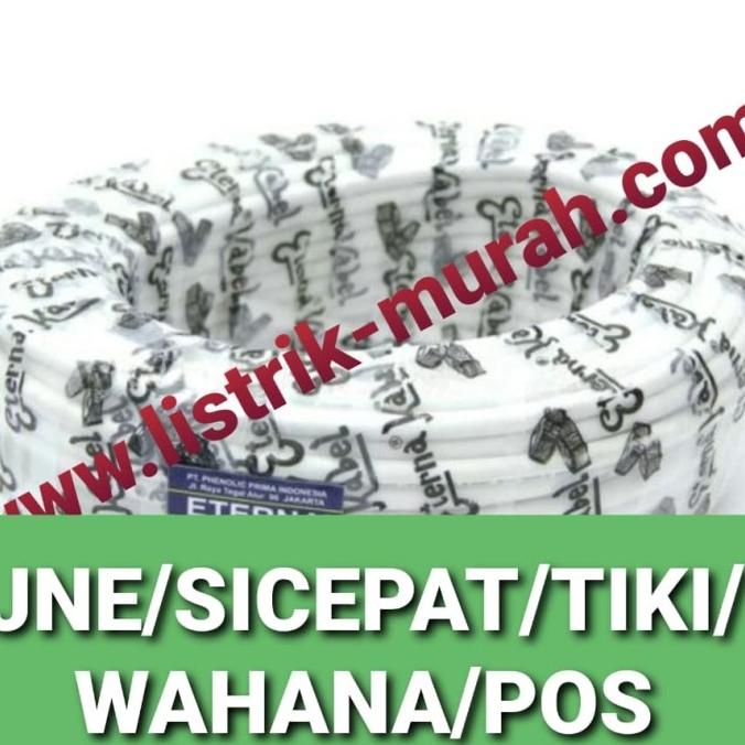 Jual Eterna NYM 2x1.5 50 Meter Kabel Listrik kawat Tunggal Putih Non COD | Shopee Indonesia