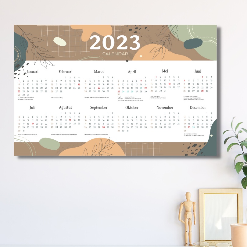Jual Korean Kalender Estetik 2026 | Calendar Aesthetic Jumbo A3 ...