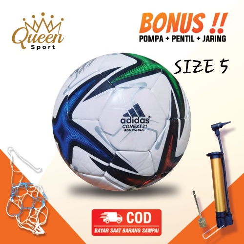Jual Bola Sepak Adidas Conext 21 Size 5 Bola Kaki Bahan Pu Import Kualitas Bagus | Shopee Indonesia