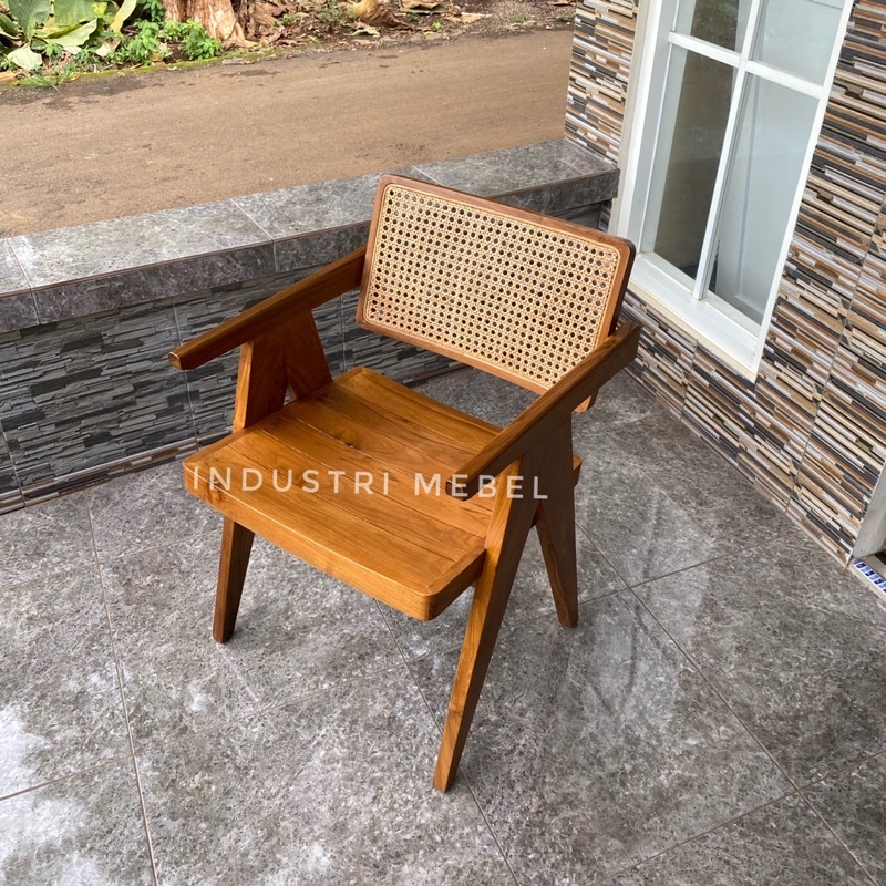 Jual PROMO !!! Kursi Makan Cafe Resto Model Type A Rotan - Kursi Teras Santai Jati Minimalis ...