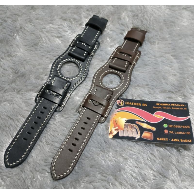 Jual Watch strap_Tali jam tangan 100% kulit asli_Smart Watch Strap_sayap alas jam tangan kulit ...