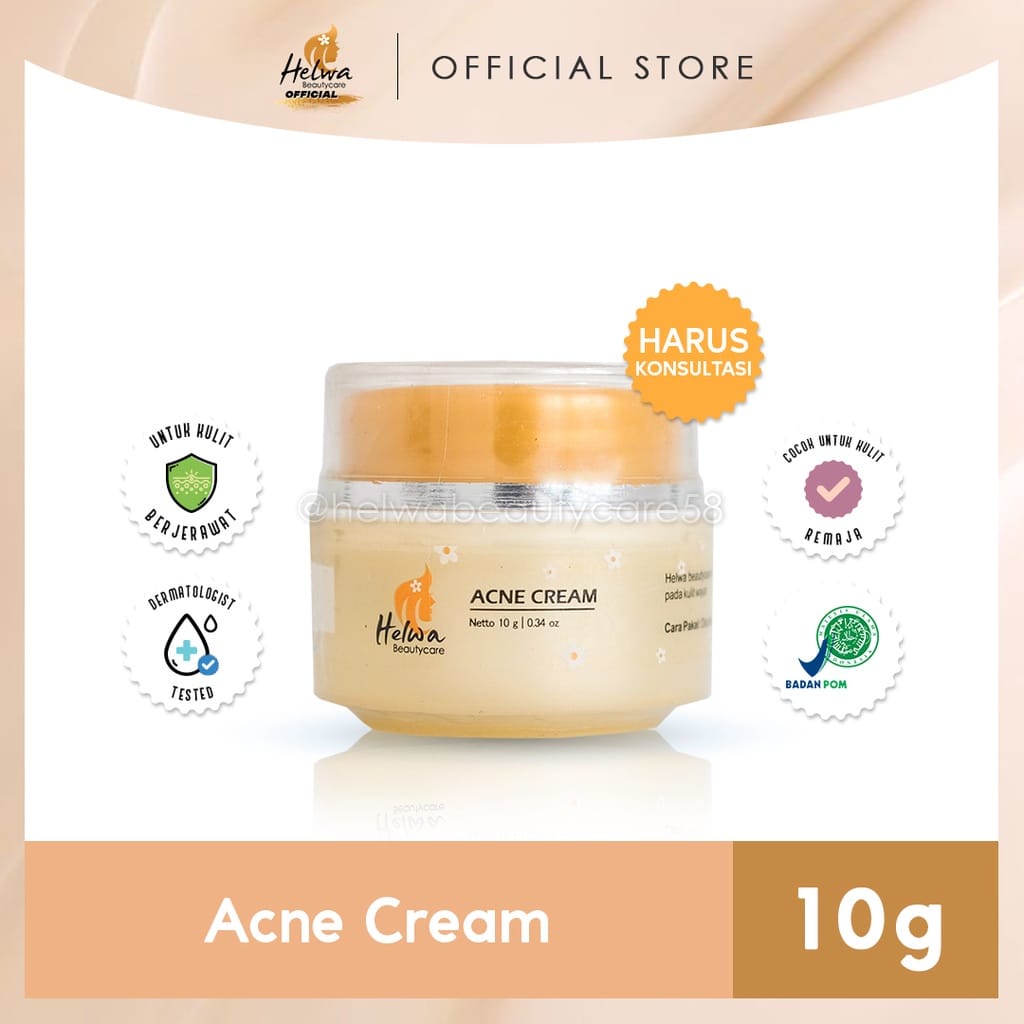 Jual Acne Cream (Salep Jerawat) Helwa Beautycare (Wajib Konsul) Free ...