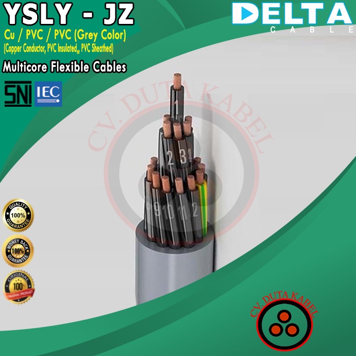 Jual Kabel YSLY-JZ 20x0,5 mm2 DELTA /20x0,5mm2/20x0.5 mm2/20x0.5mm2 /20 x 0,5 mm2/20x0,5mm ...