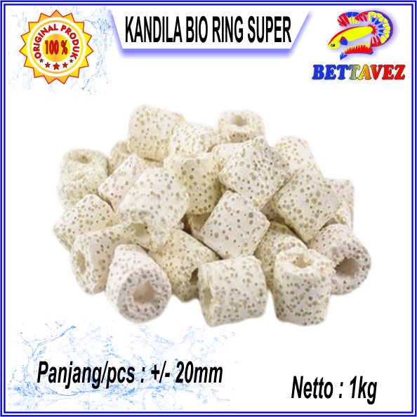 Jual KANDILA BIO RING SUPER 1KG MEDIA FILTER AQUARIUM AQUASCAPE KOLAM ...