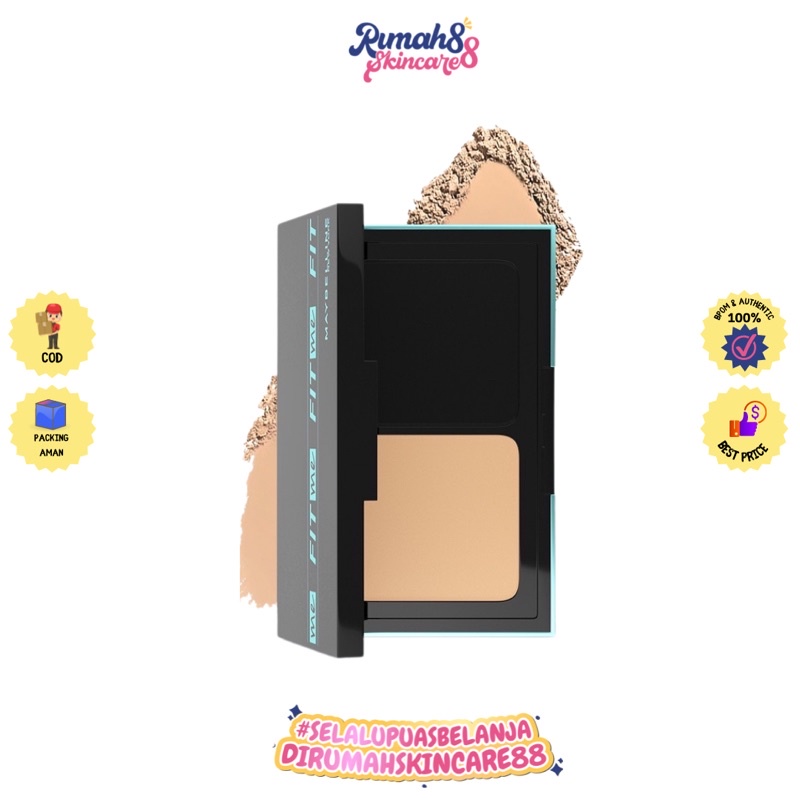 Jual MAYBELLINE Fit Me 24HR Oil Control Powder Foundation Two Way Cake ...
