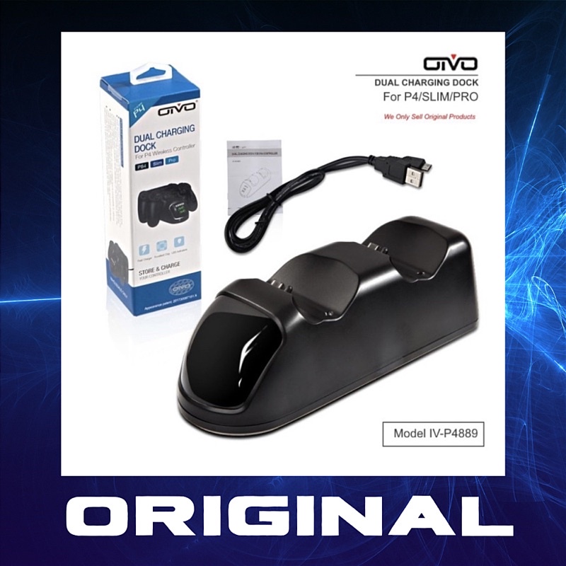 Jual Dual Charging Dock for Playstation 4 Controller Charge Station ...