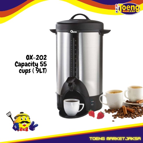 Jual COFFEE MAKER OX-202 OXONE / PEMBUAT KOPI DAN TEH 55 CUP | Shopee ...