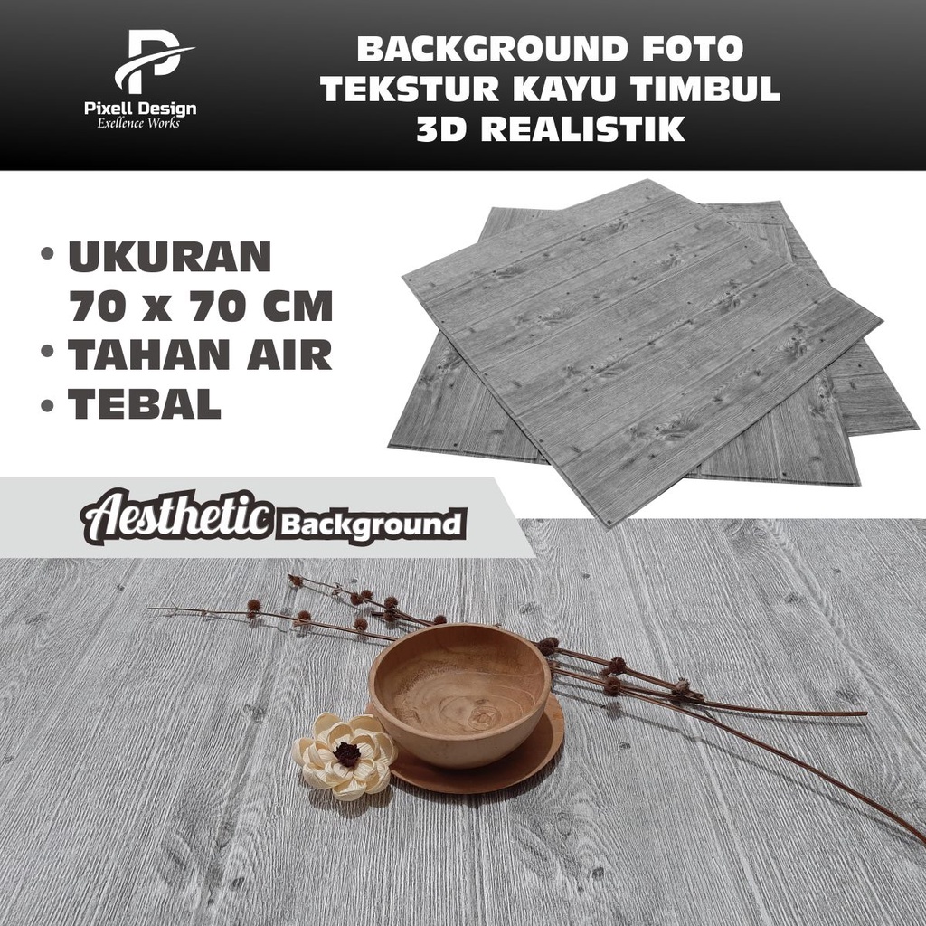 Jual Background Foto / Alas Foto / Aesthetic Kayu Tekstur Timbul ...